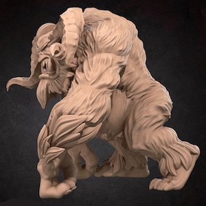 Yeti Monster Mini - 3D Print - 6k Resin, Dnd, D&D, TTG, RPG, Huge ...