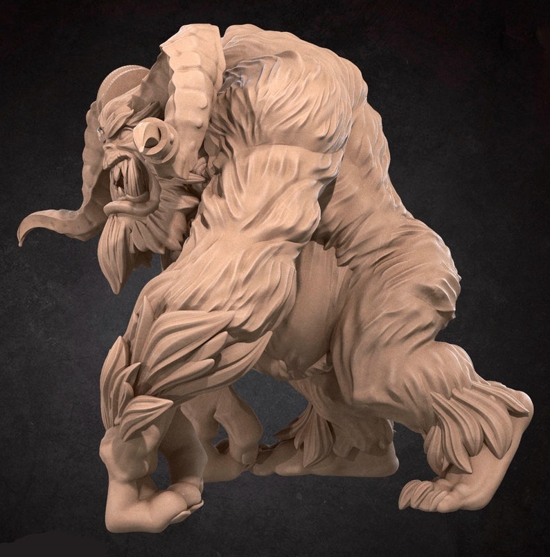 Yeti Monster Mini - 3D Print - 7k Resin, Dnd, D&D, TTG, RPG, Huge ...