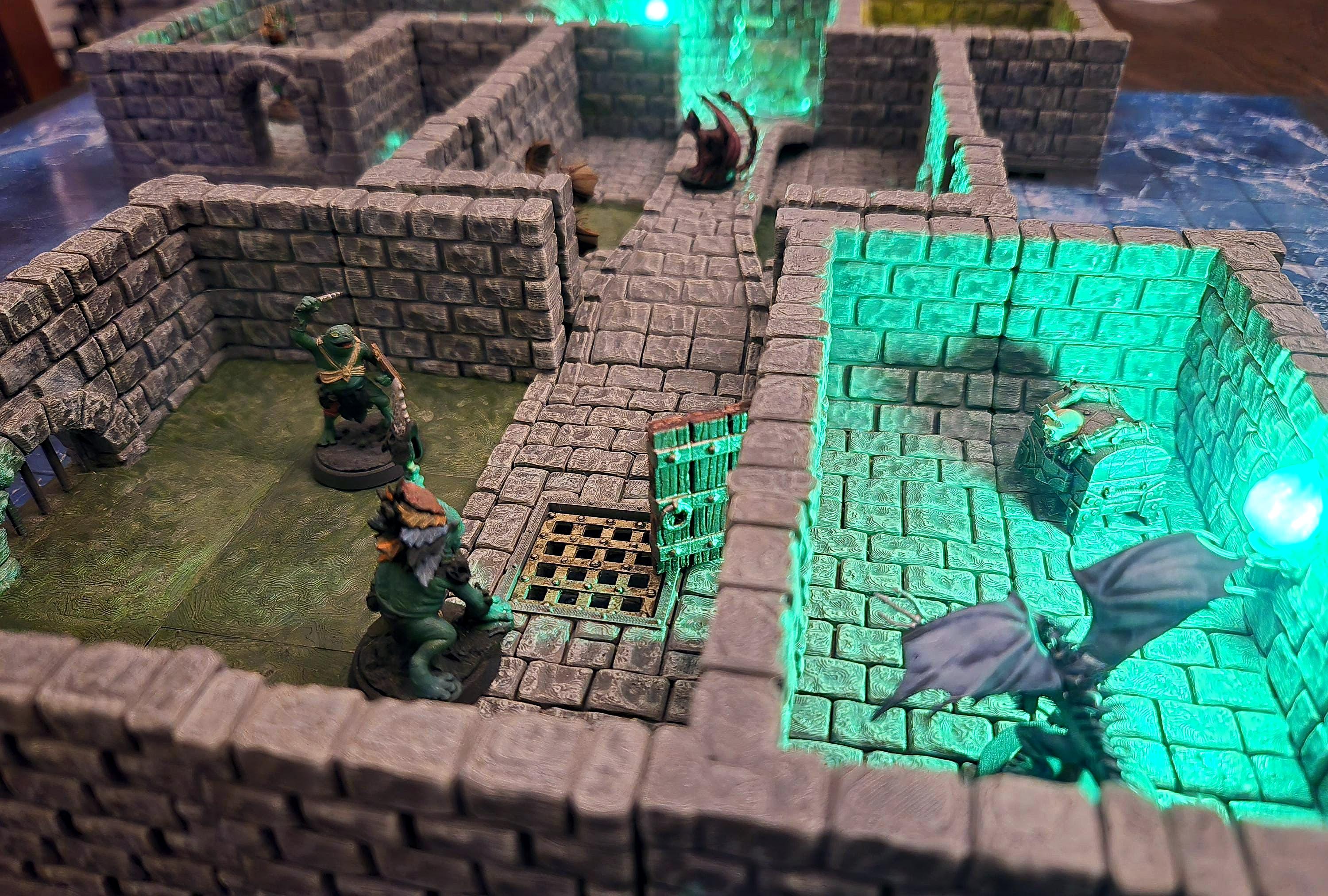Sewer Tiles Starter Set LARGE- Magnet or Clip Together - 40 Tiles - 3D ...