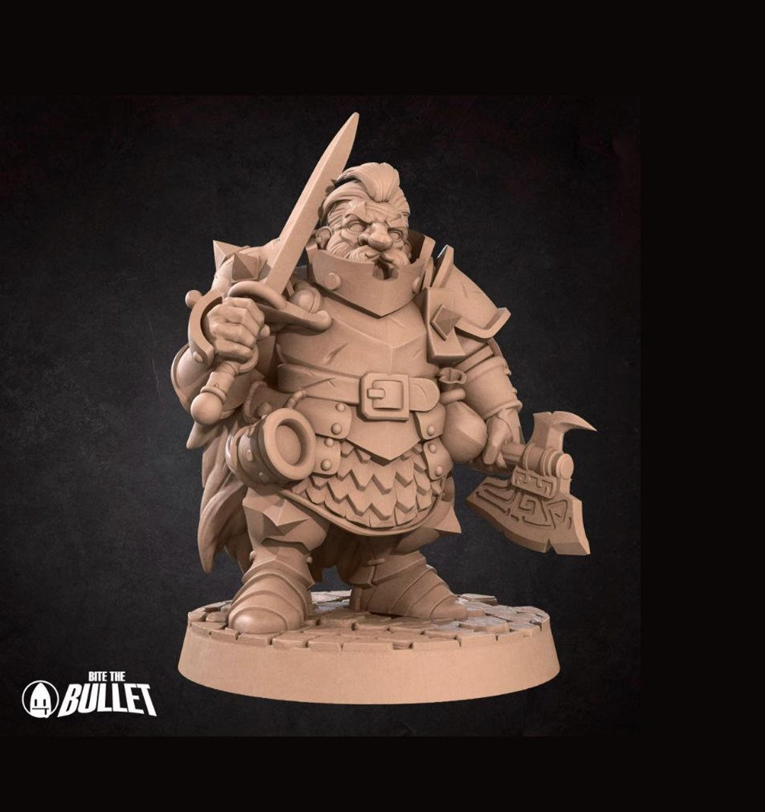 Duergar Warrior Mini 3D Print 6k Resin, Dnd, D&D, TTG, RPG, Dwarf - Etsy