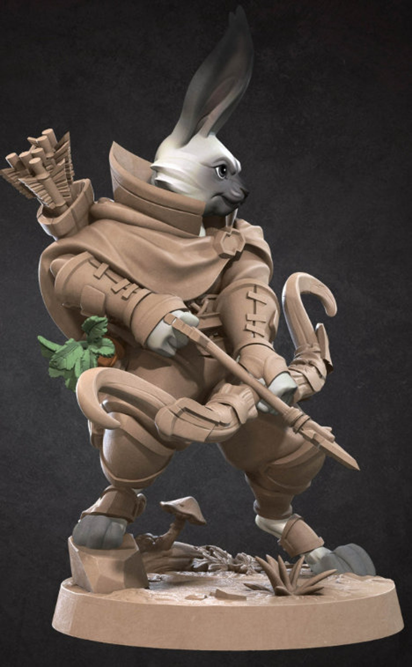 Harengon Mini - 3D Print - 7k Resin - D&D, DND, RPG, TTG, Archer ...
