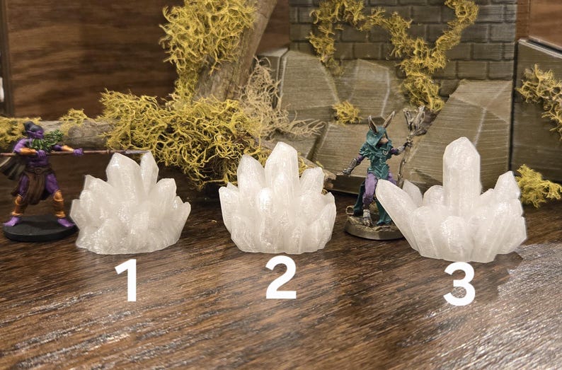 LED Giant Crystal Scatter Terrain - 3D Print, Dnd, D&D, TTG, RPG ...