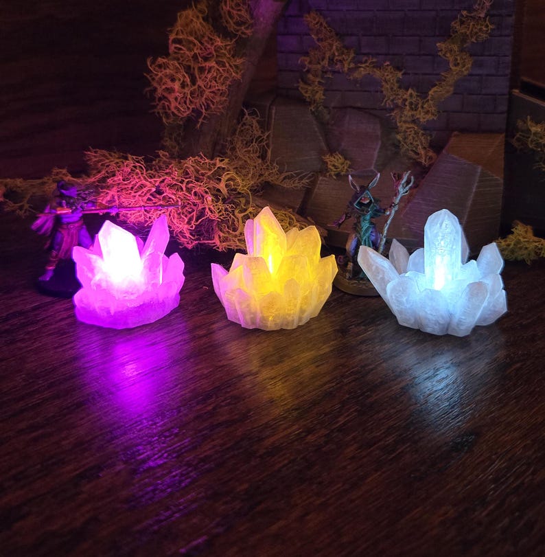LED Giant Crystal Scatter Terrain - 3D Print, Dnd, D&D, TTG, RPG ...