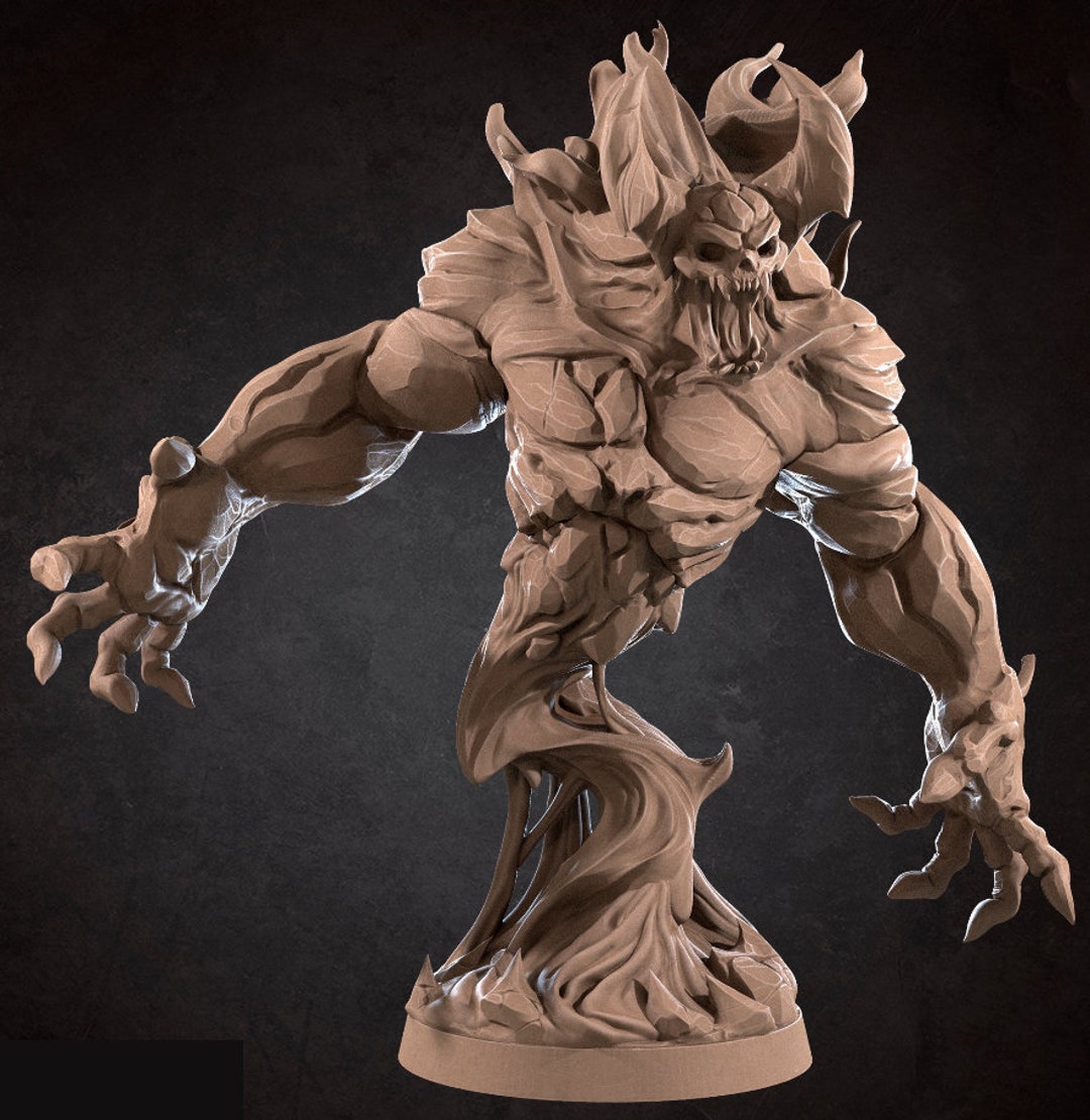 Fire Elemental Mini 3D Print 6k Resin D&D, DND, TTG, RPG, Pathfinder - Etsy