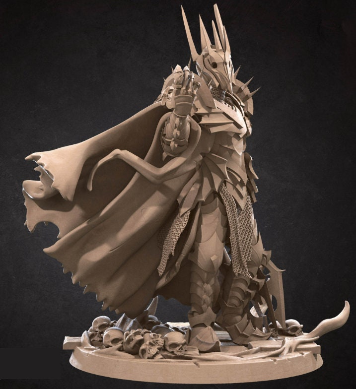 The Dark Lord Mini - 3D Print - 7k Resin, Dnd, D&D, TTG, RPG, Sauron ...