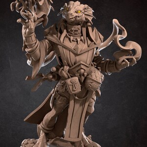 Dragonborn Wizard Mini - 3D Print - 6k Resin - D&D, DND, TTG, RPG ...