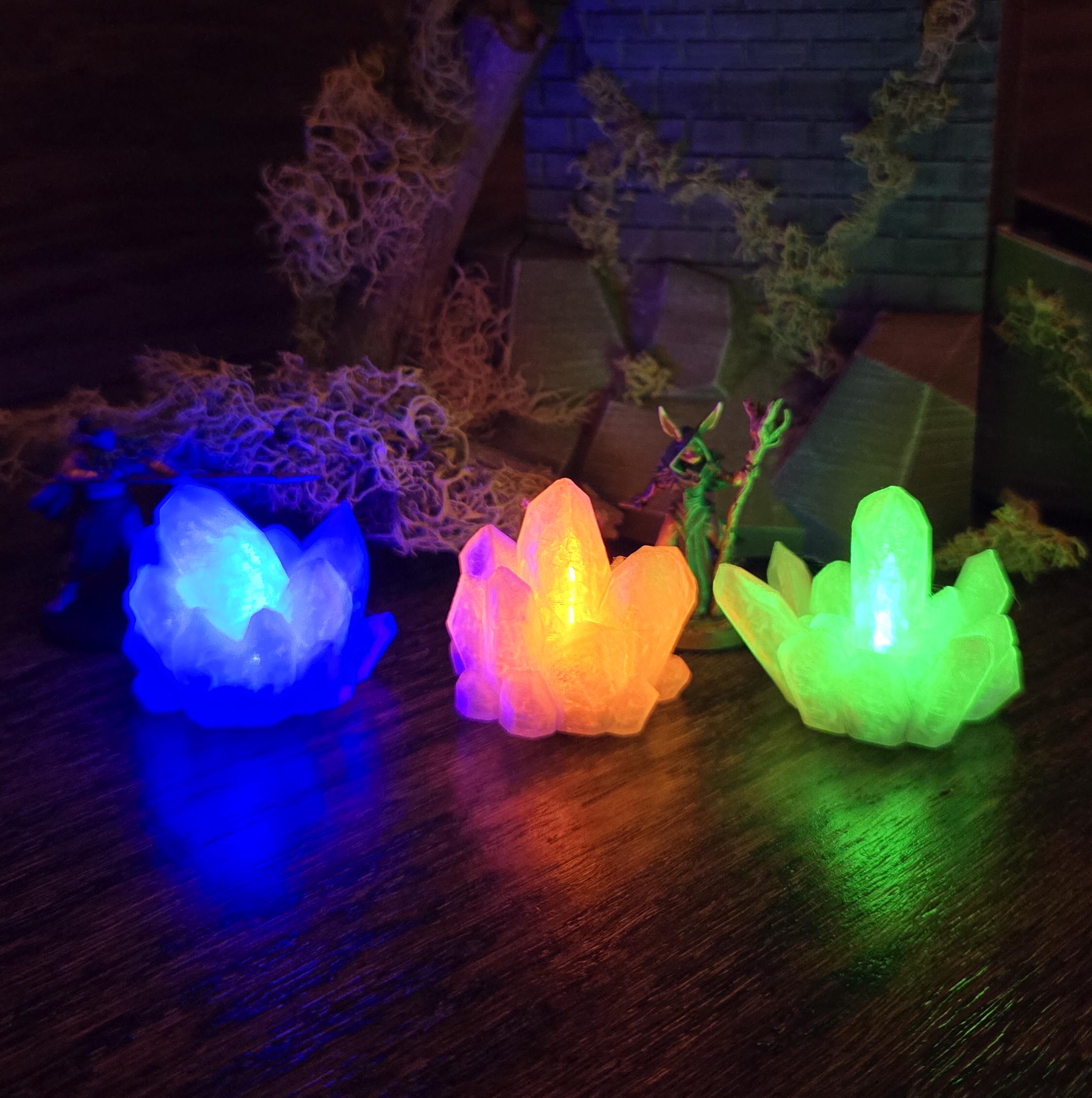 LED Giant Crystal Scatter Terrain - 3D Print, Dnd, D&D, TTG, RPG ...