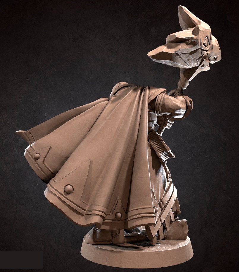 Male Genasi Cleric Mini - 3D Print - 7k Resin - D&D, DND, TTG, RPG ...