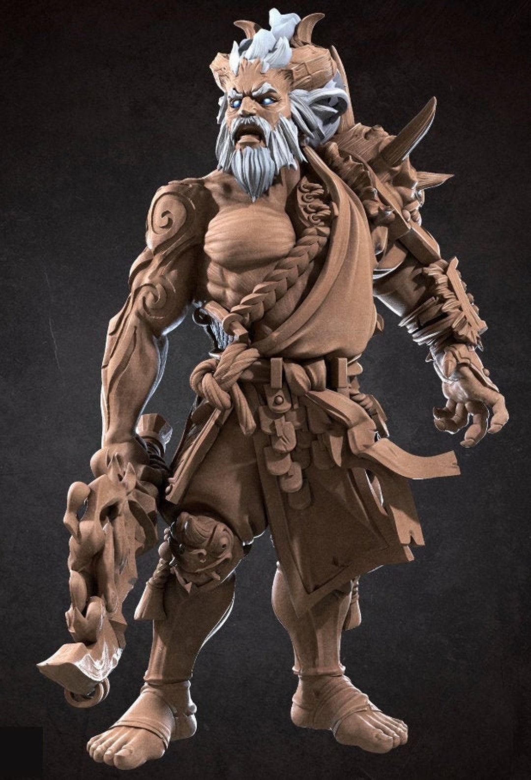 Male Tiefling Genasi Mini 3D Print 6k D&D DND TTG - Etsy