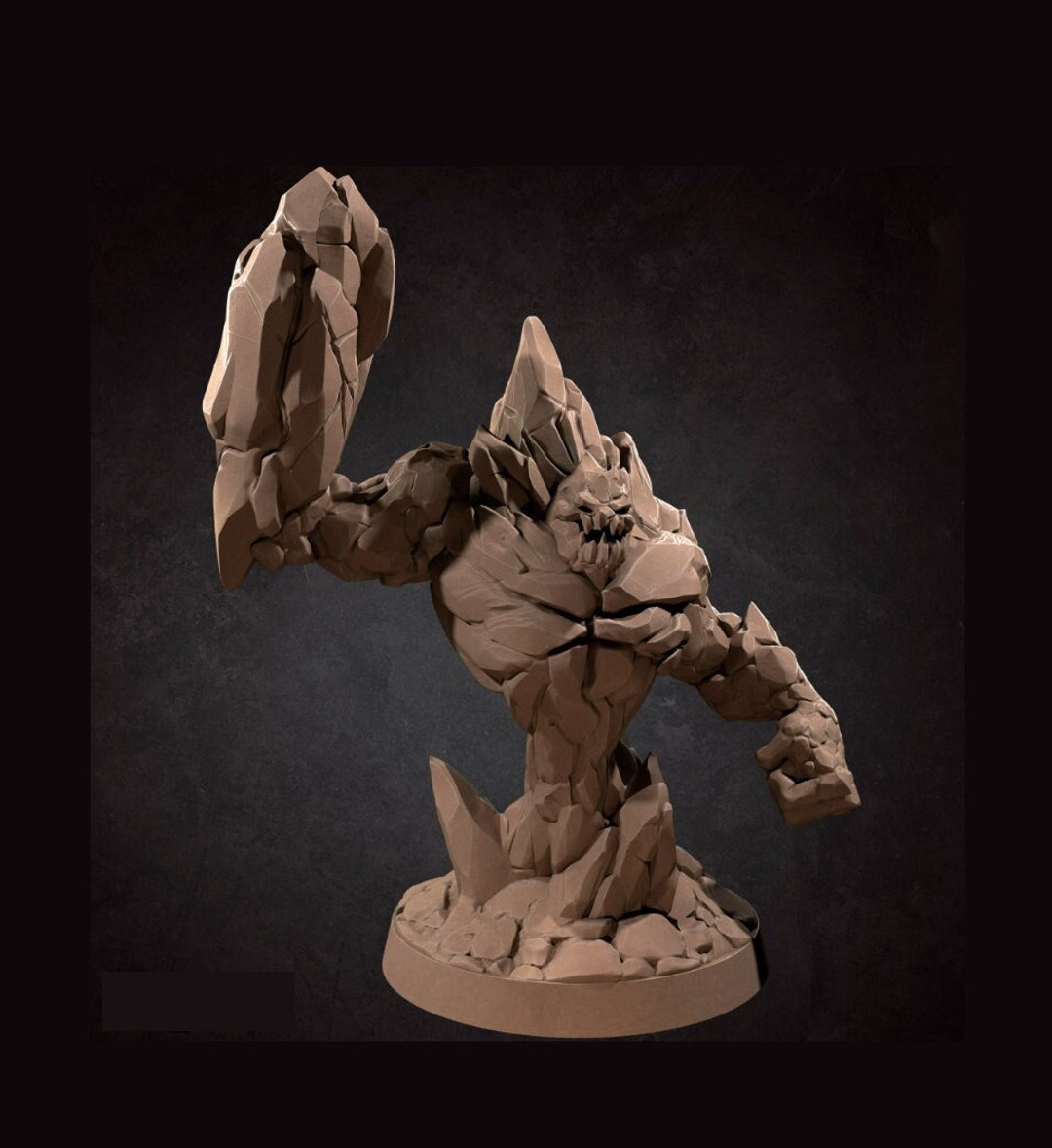 Earth Elemental Mini - 3D Print - 6k Resin - D&D, DND, TTG, RPG ...
