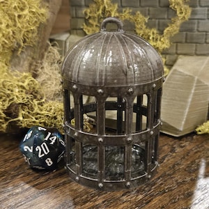 Magnetic LED Dice Jail - Cage, 3D Print, Dnd, D&D, TTG, RPG, Dungeon ...