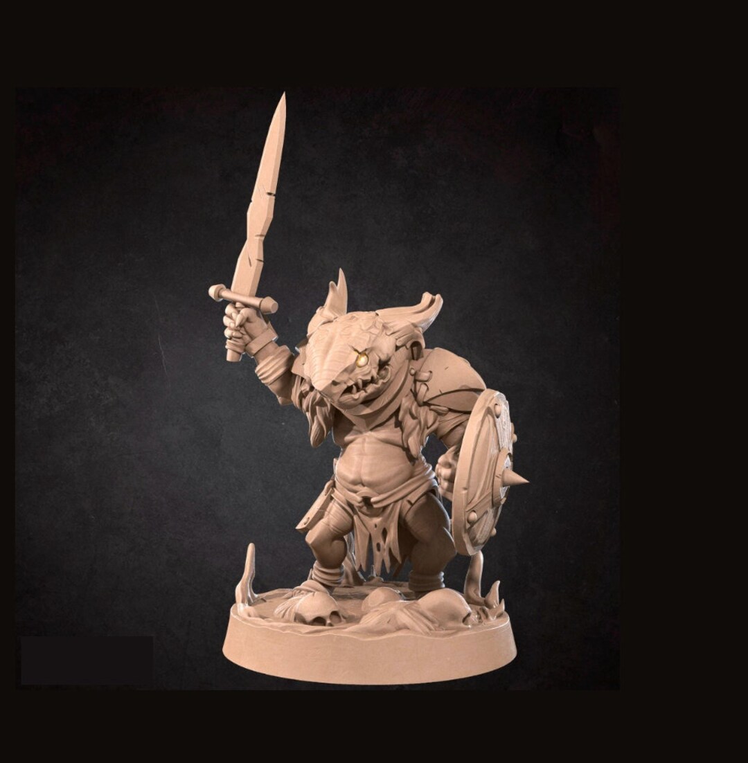 Kobold Mini - 3D Print - 6k Resin - D&D, Dnd, TTG, RPG, Pathfinder ...