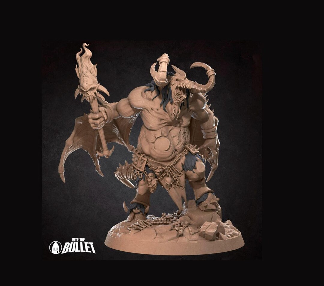 Orcus Mini - 3D Print - 6k Resin, Dnd, D&D, TTG, RPG, Gnoll, Demon ...