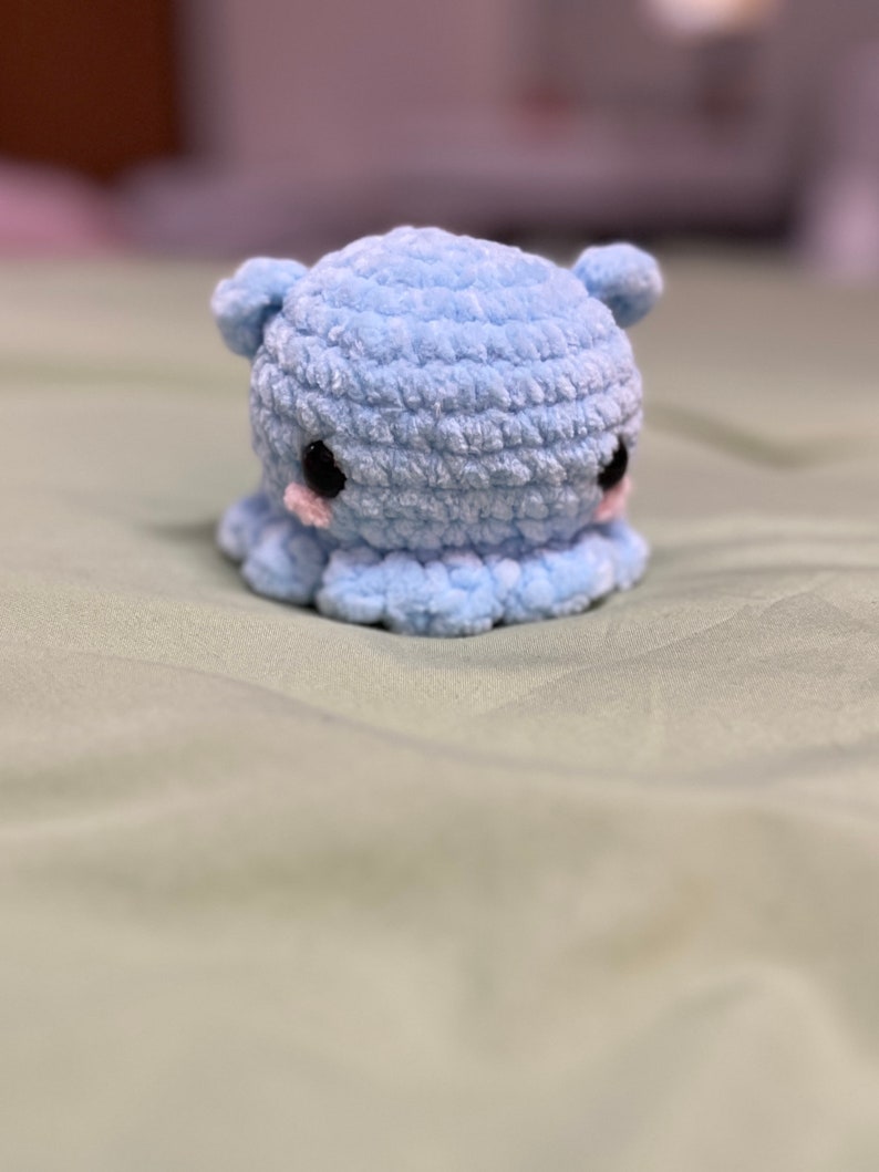 Light Blue Crochet Squishy Cuttlefish - Etsy
