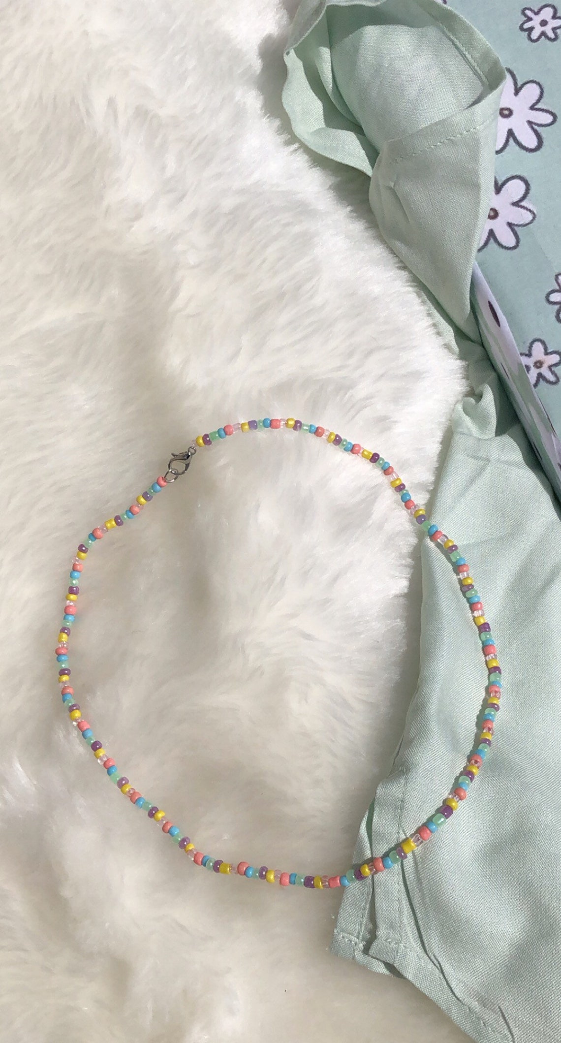 Collar pastel simple collar de perlas nacaradas con colgante | Etsy