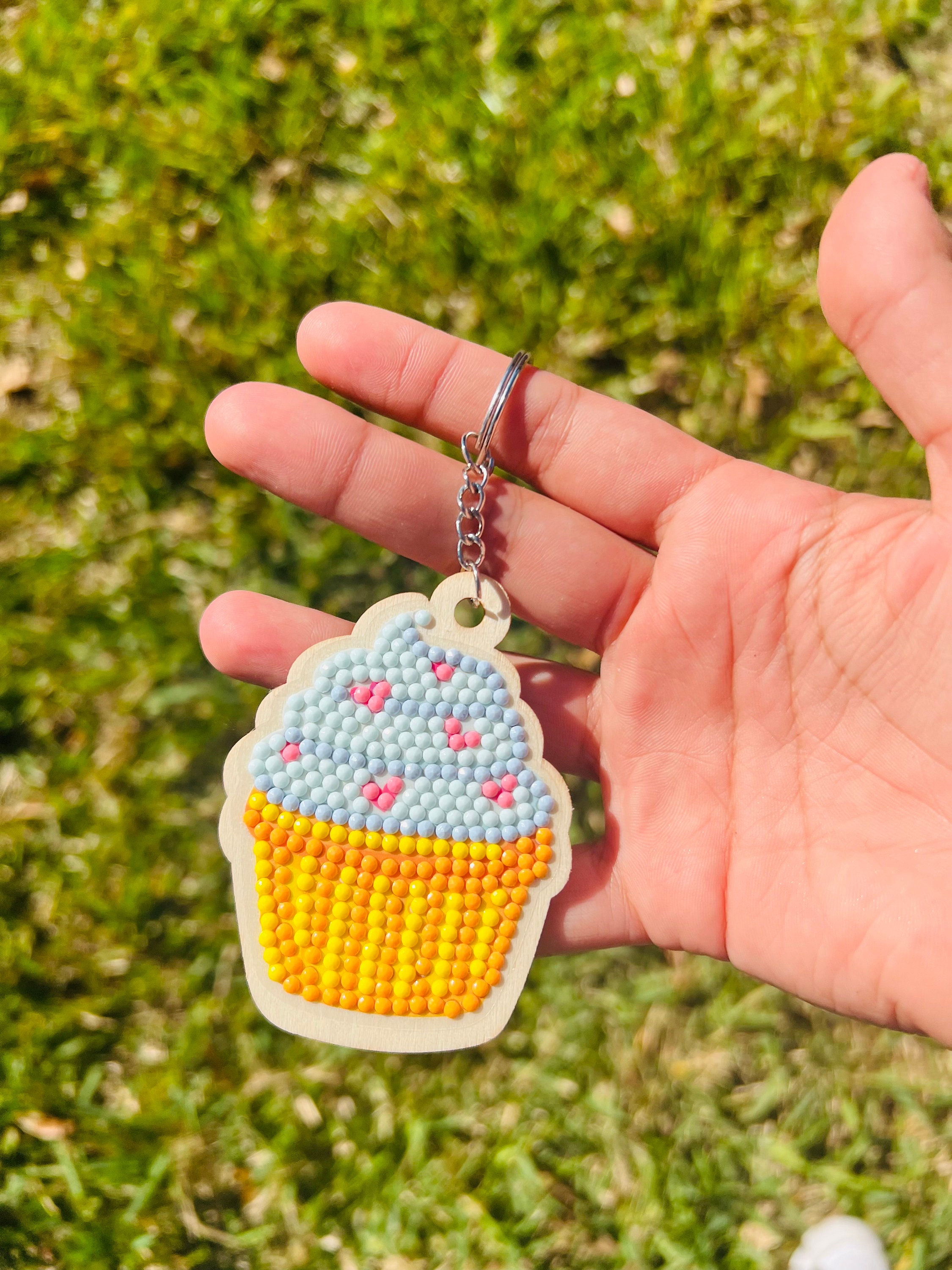 Cute Keychain, Cupcake Keychain, Coffee Keychain, Cactus Keychain ...
