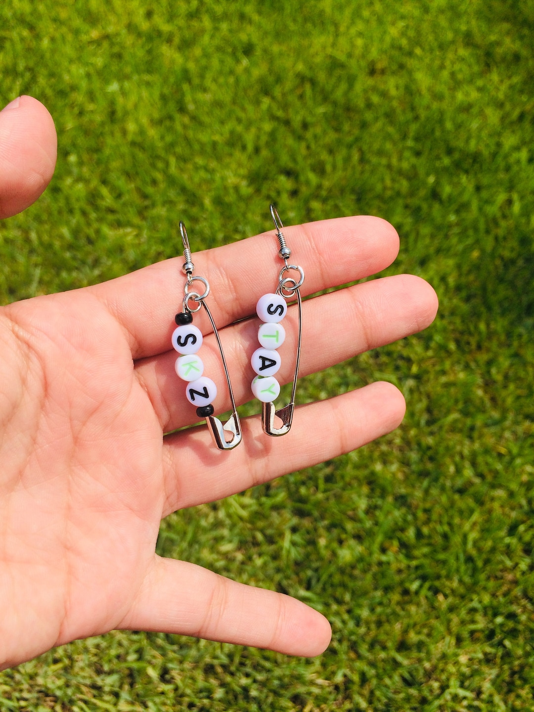 Stray Kids [skz] and Stay Safety Pin Earrings, Earrings, Safety Pin ...