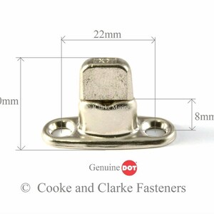 Twist Lock / Common Sense Nickel Plated 8mm Turnbutton Fastener, Eyelet ...