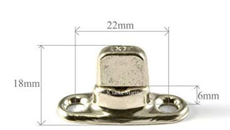 6mm Twist Lock/common Sense Fastener Nickel Plated Brass Turnbutton ...