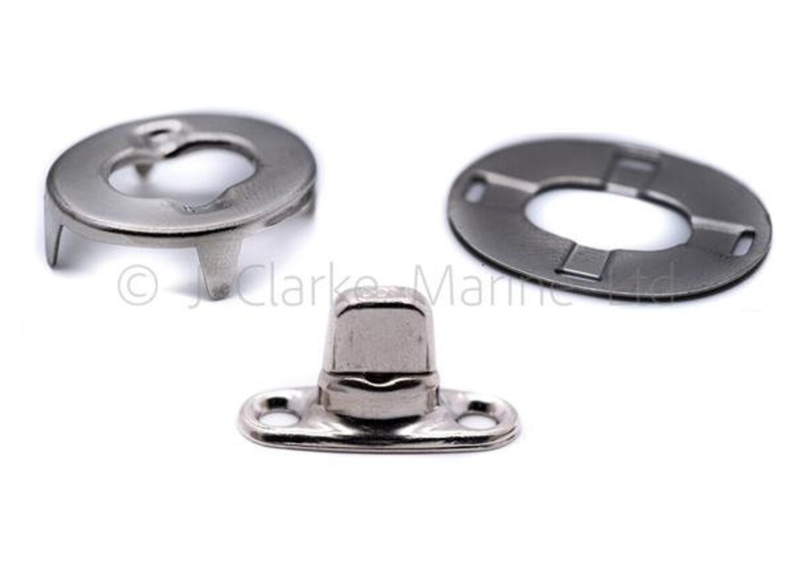 Nickel Plated Brass Twist Lock 6mm Fastener Set, 10 Piece - Etsy