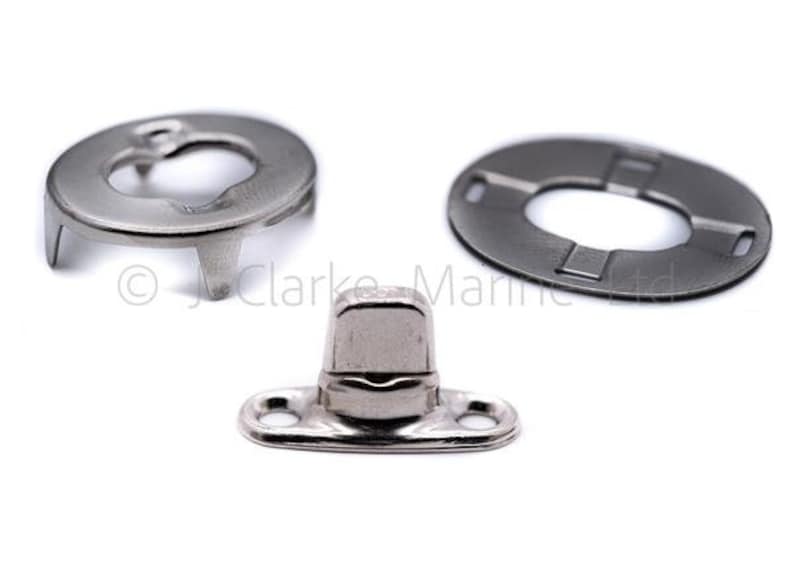 Nickel Plated Brass Twist Lock 6mm Fastener Set, 10 Piece - Etsy