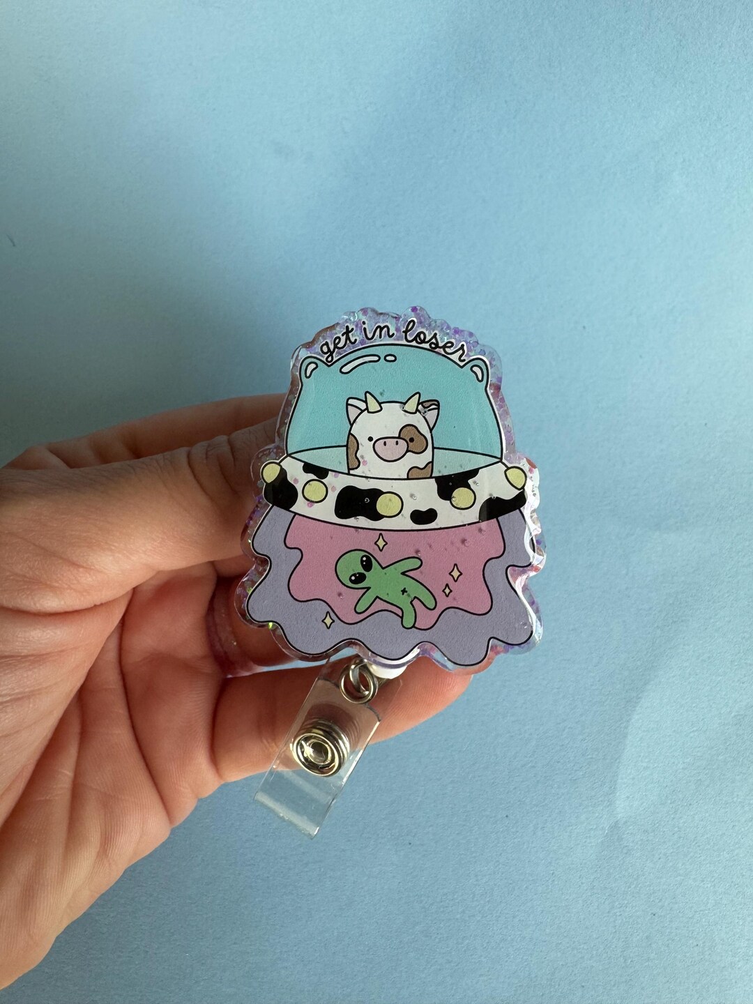 Alien Badge Reel ID Badge Name Badge Resin ID Reel Medical Badge Reel ...