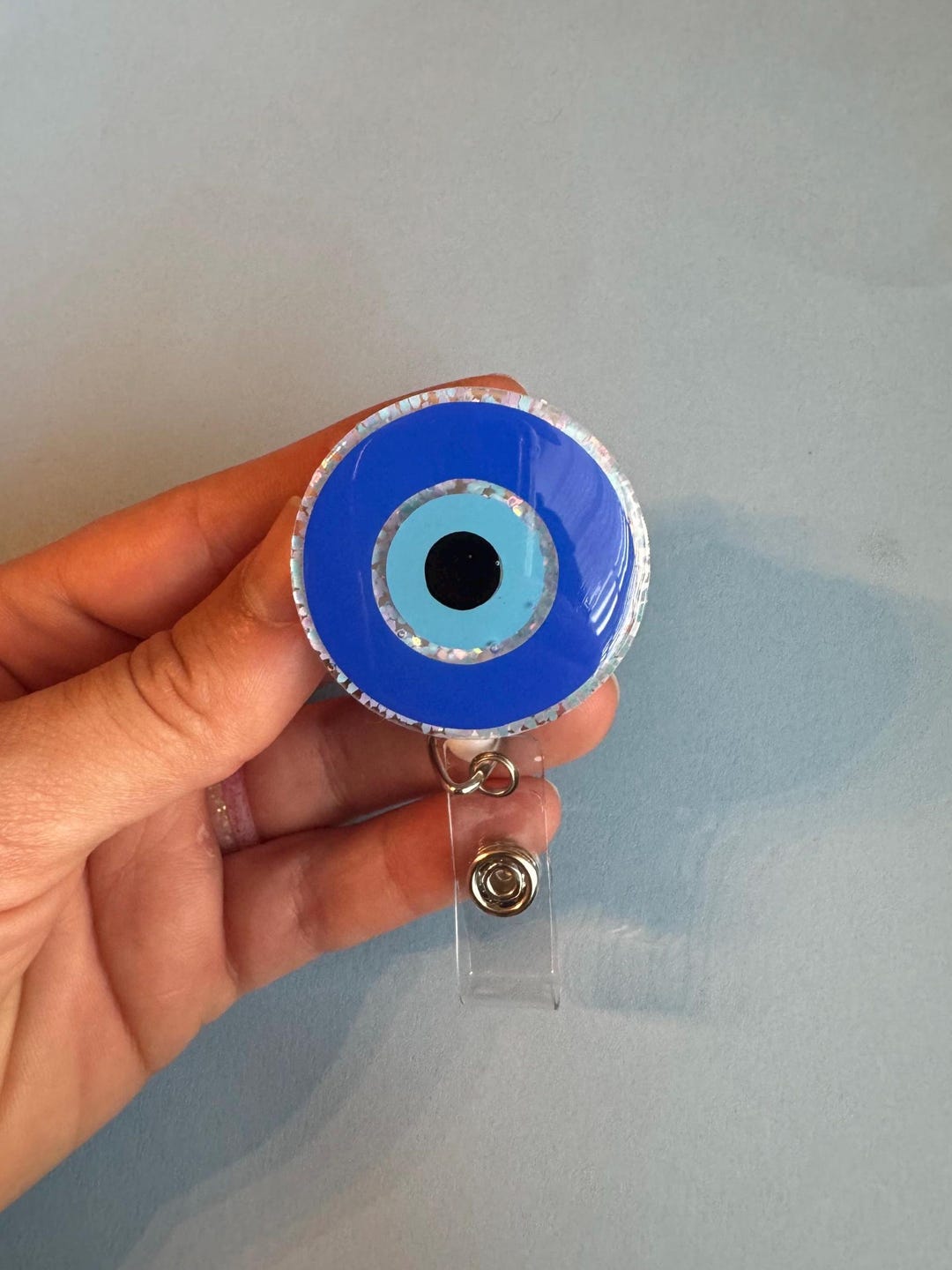Evil Eye Badge Reel Topper | ID Badge | Name Badge | Resin ID Reel ...