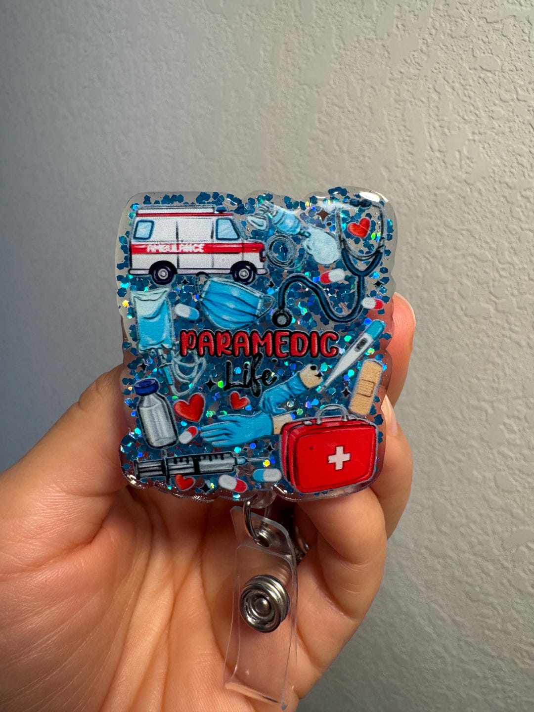 Paramedic Medical Badge Reel - Etsy