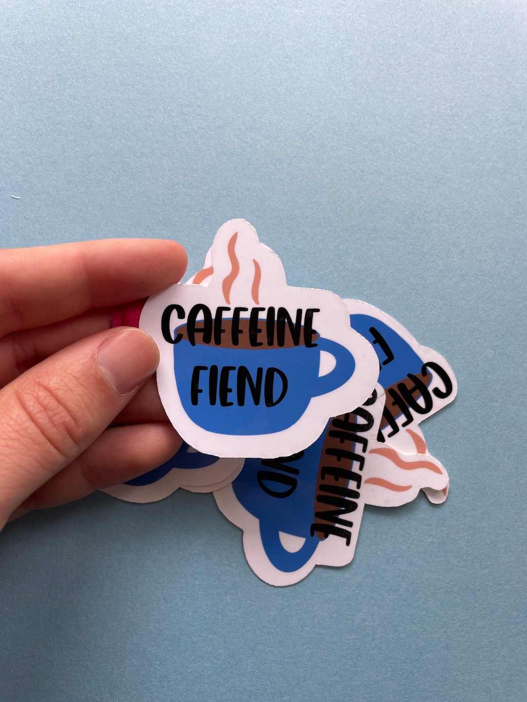 Caffeine Fiend Sticker | Coffee, Therapy, PT | Laptop and Water Bottle ...