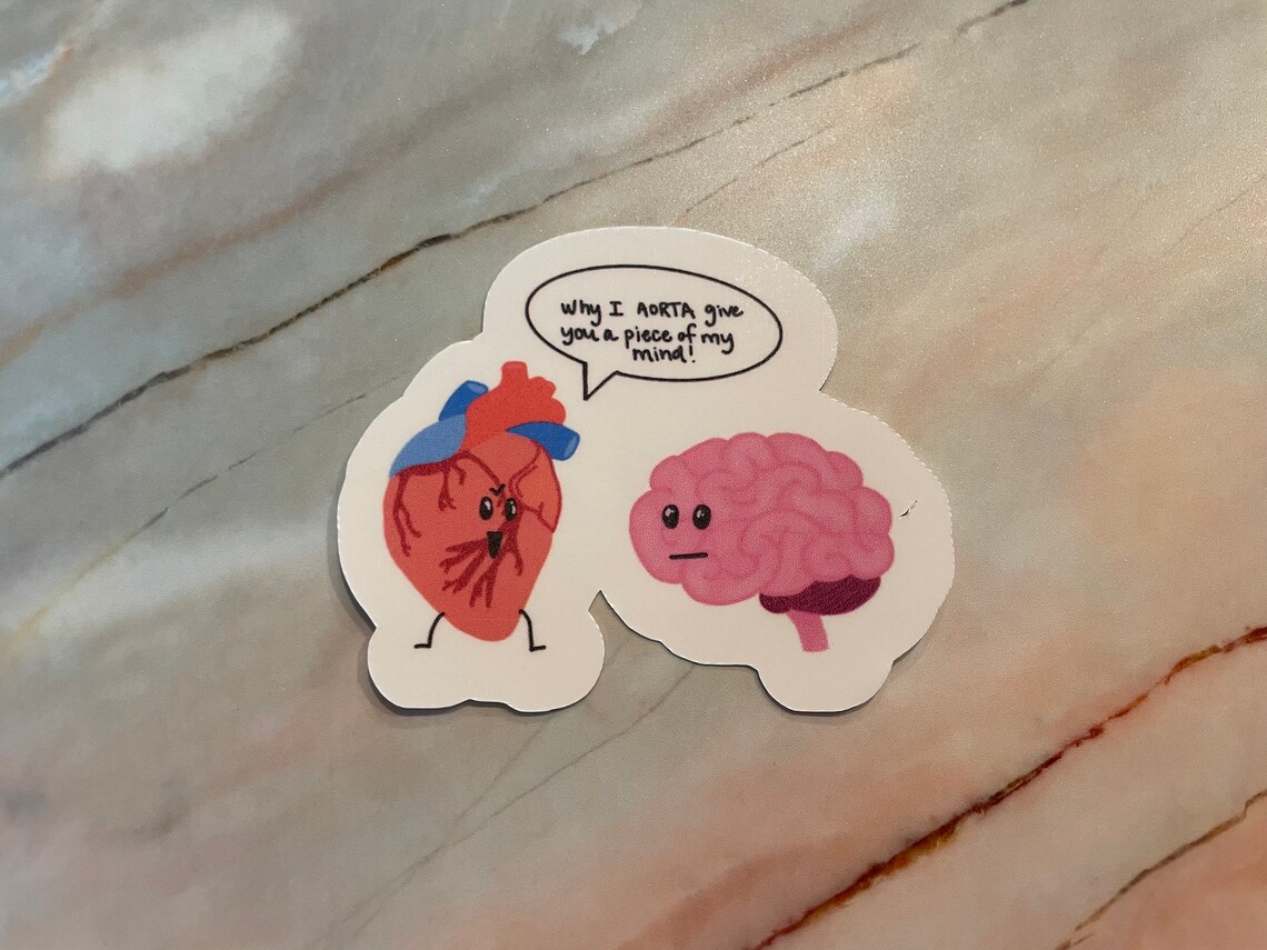 Aorta Cartoon Sticker Anatomy Sticker, Therapy, PT Laptop and Water ...