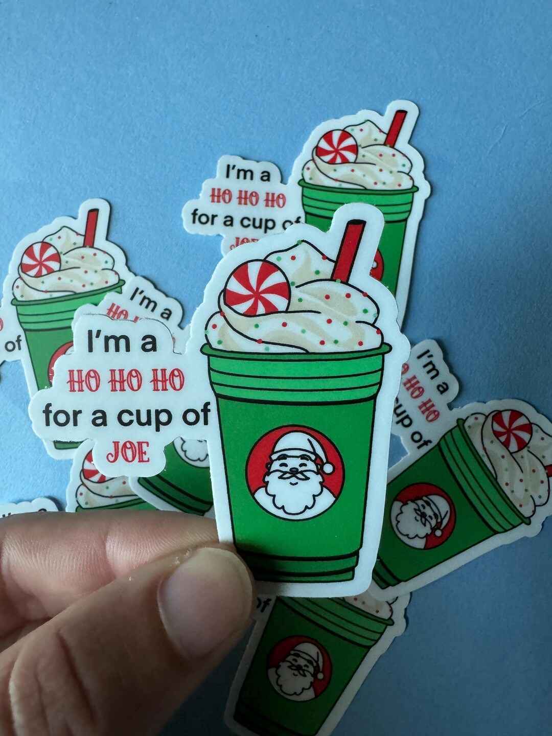 I’m a Hohoho for a Cup of Joe Sticker | Christmas Sticker | Laptop and ...