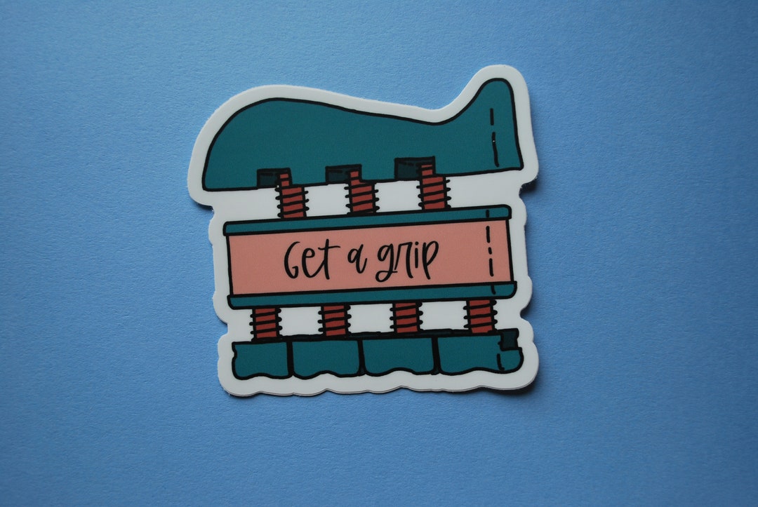 Get a Grip Sticker | Anatomy Sticker, Therapy, PT | Laptop and Water ...