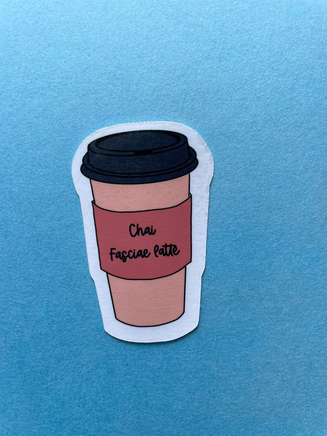 Chai Fascia Latte Sticker | Anatomy Sticker, Therapy, PT | Laptop and ...