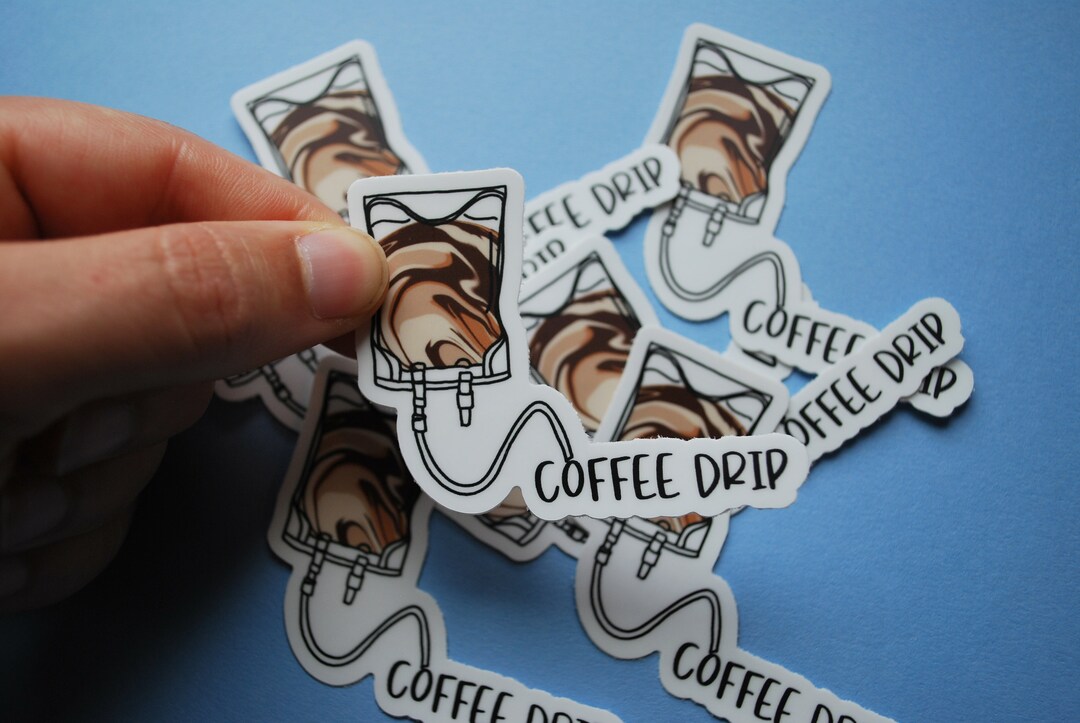 Coffee Drip Sticker Coffee, Therapy, PT Laptop and Water Bottle Vinyl ...