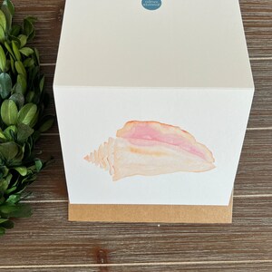Conch Shell Card, Vacation Note Card, Beachy Vibes, Snail Mail, Card ...
