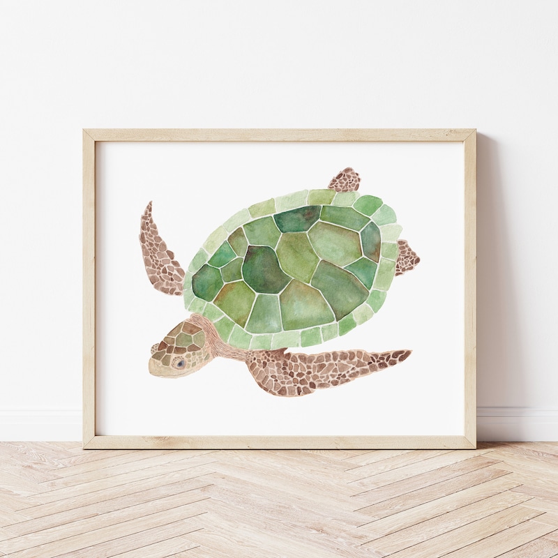 Sea Turtle Print - Etsy