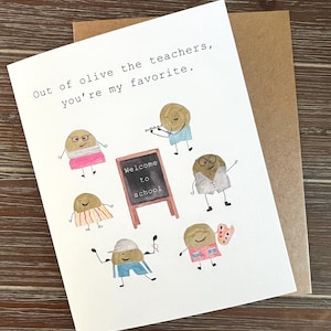 Teacher Appreciation Card, Funny, Cute, Pun-filled, Cheeky, Teacher ...