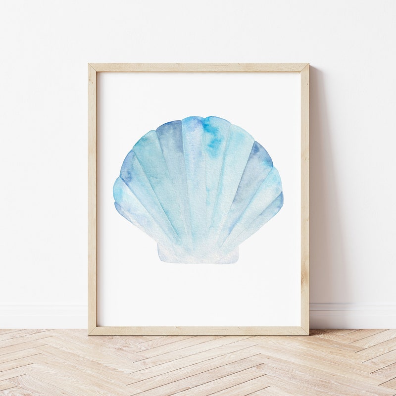 Seashell Watercolor - Etsy