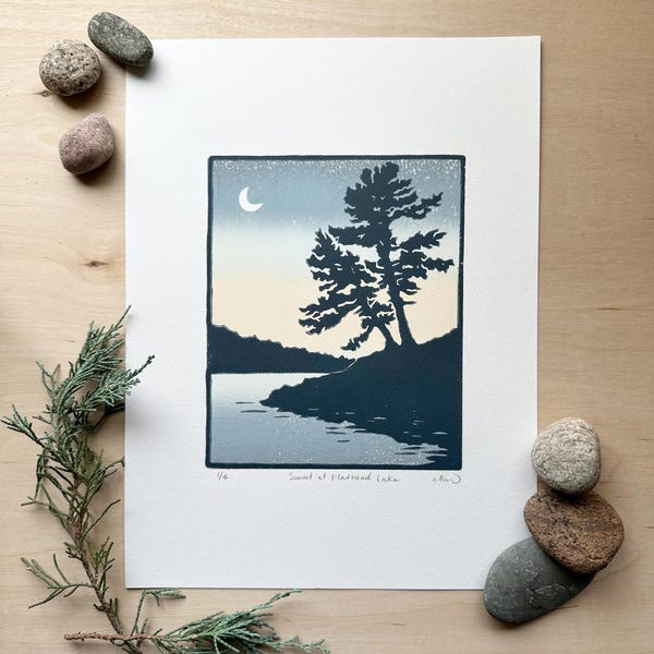 Reduction Linocut - Etsy