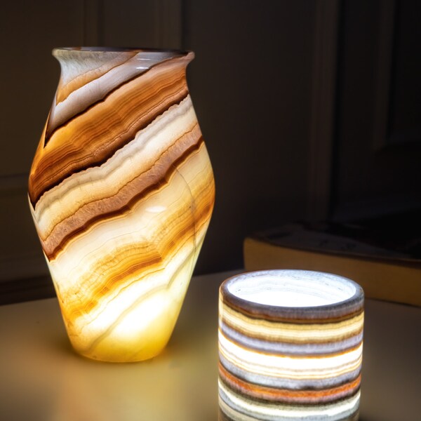 Alabaster Tea Lights - Etsy