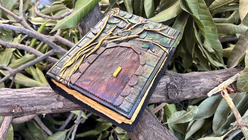 Secret Door Journal Personalized Leather Diary, Custom Journal With ...