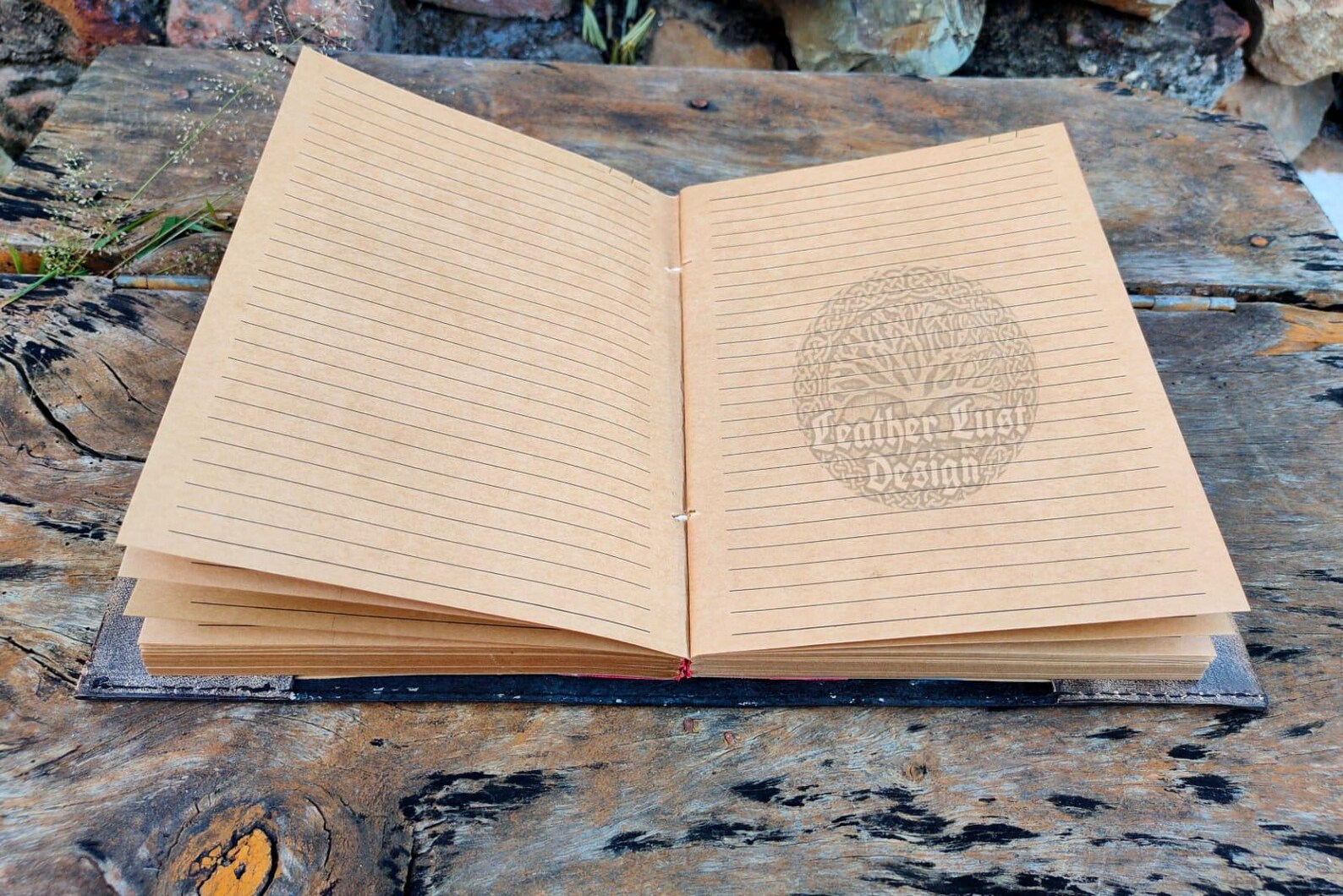 Leather Writing Journal Embossed Old World Map Vintage Writing Notebook ...