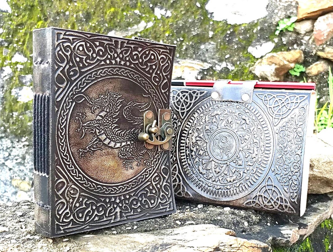Antique Dragon Handmade Leather Journal Handbound Journal/notebook ...