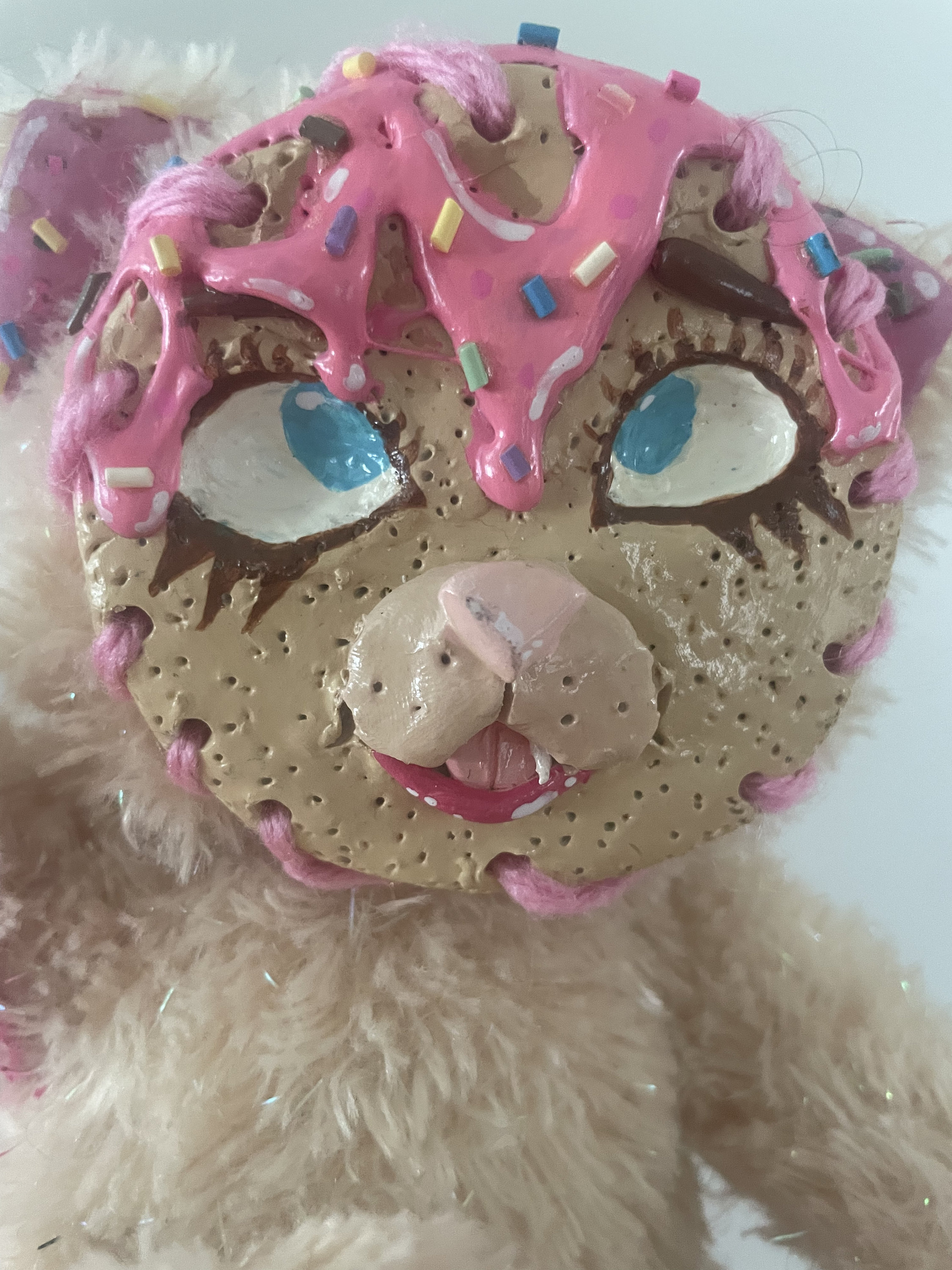 Cake Cat Clay Face Plush - Etsy