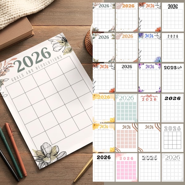 Bingo Card Goals Ideas - Etsy UK