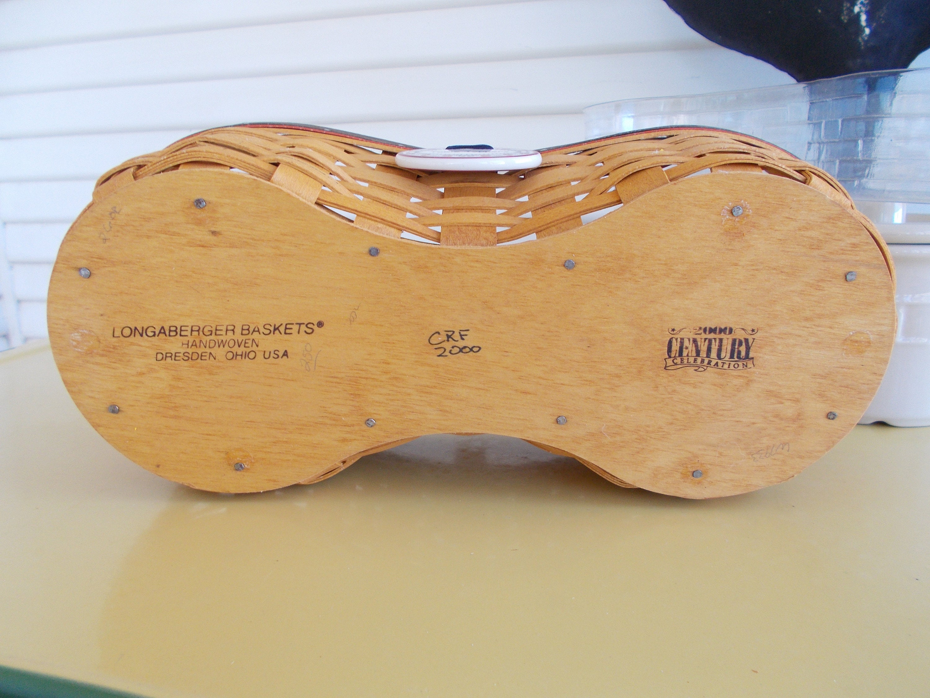 Barbeque Buddy Basket / 2000 Longaberger / 1 Pint Crocks / Protector - Etsy