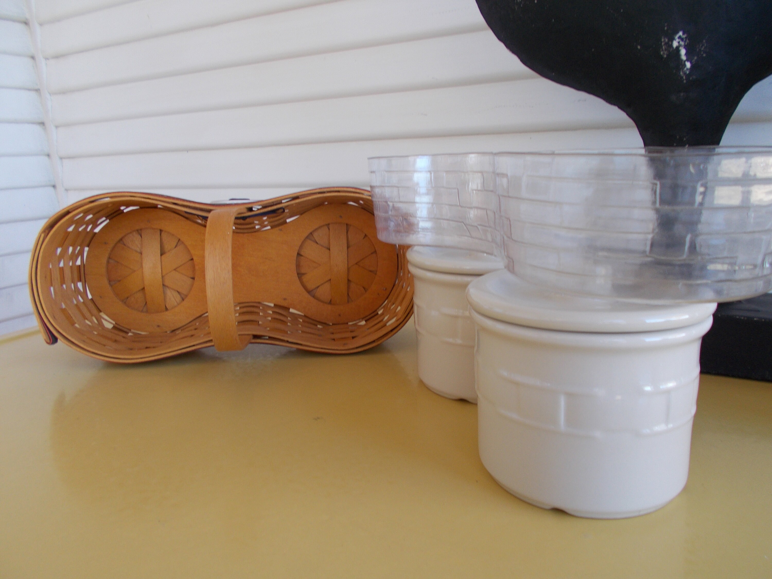 Barbeque Buddy Basket / 2000 Longaberger / 1 Pint Crocks / Protector - Etsy