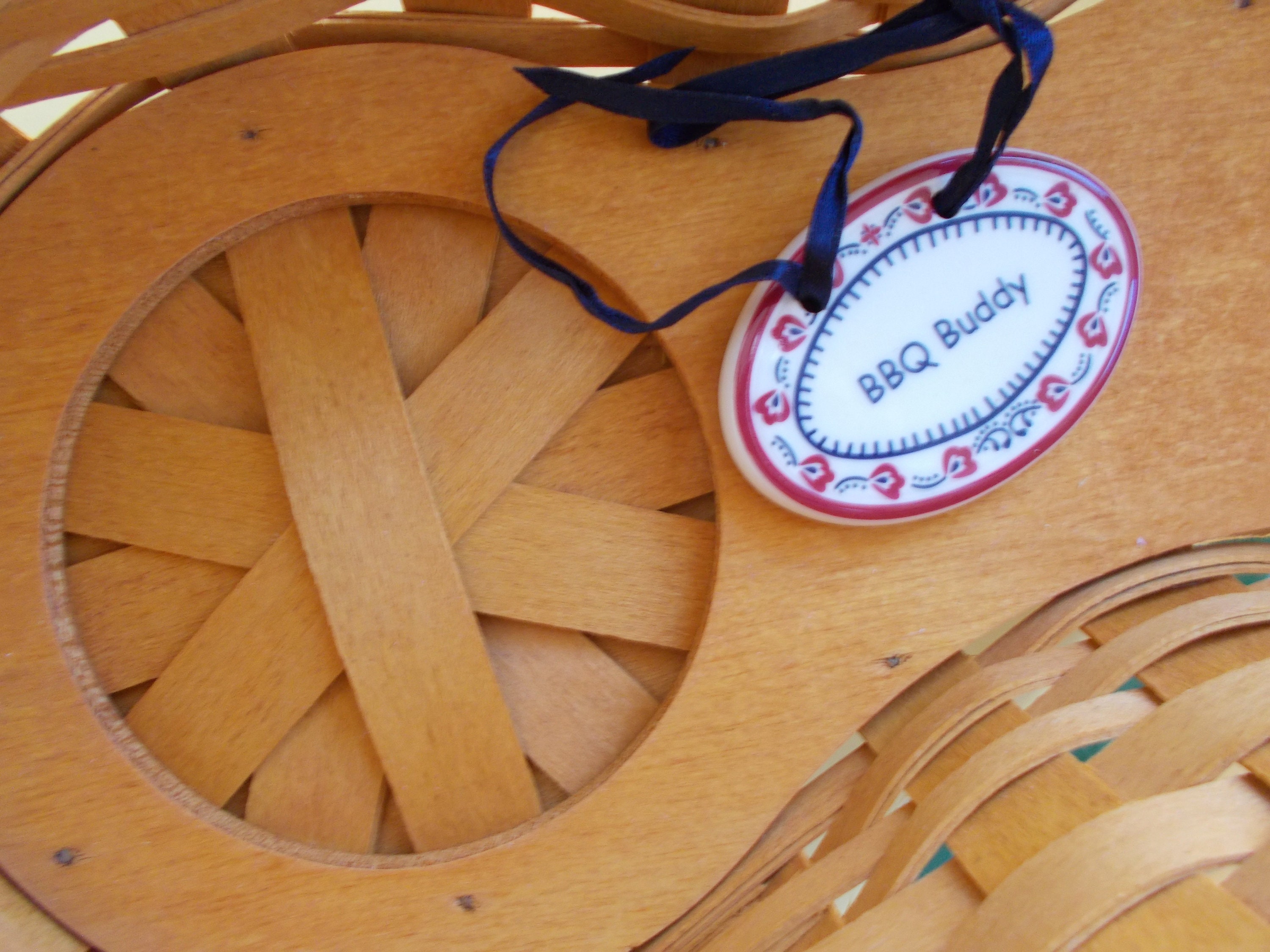 Barbeque Buddy Basket / 2000 Longaberger / 1 Pint Crocks / Protector - Etsy