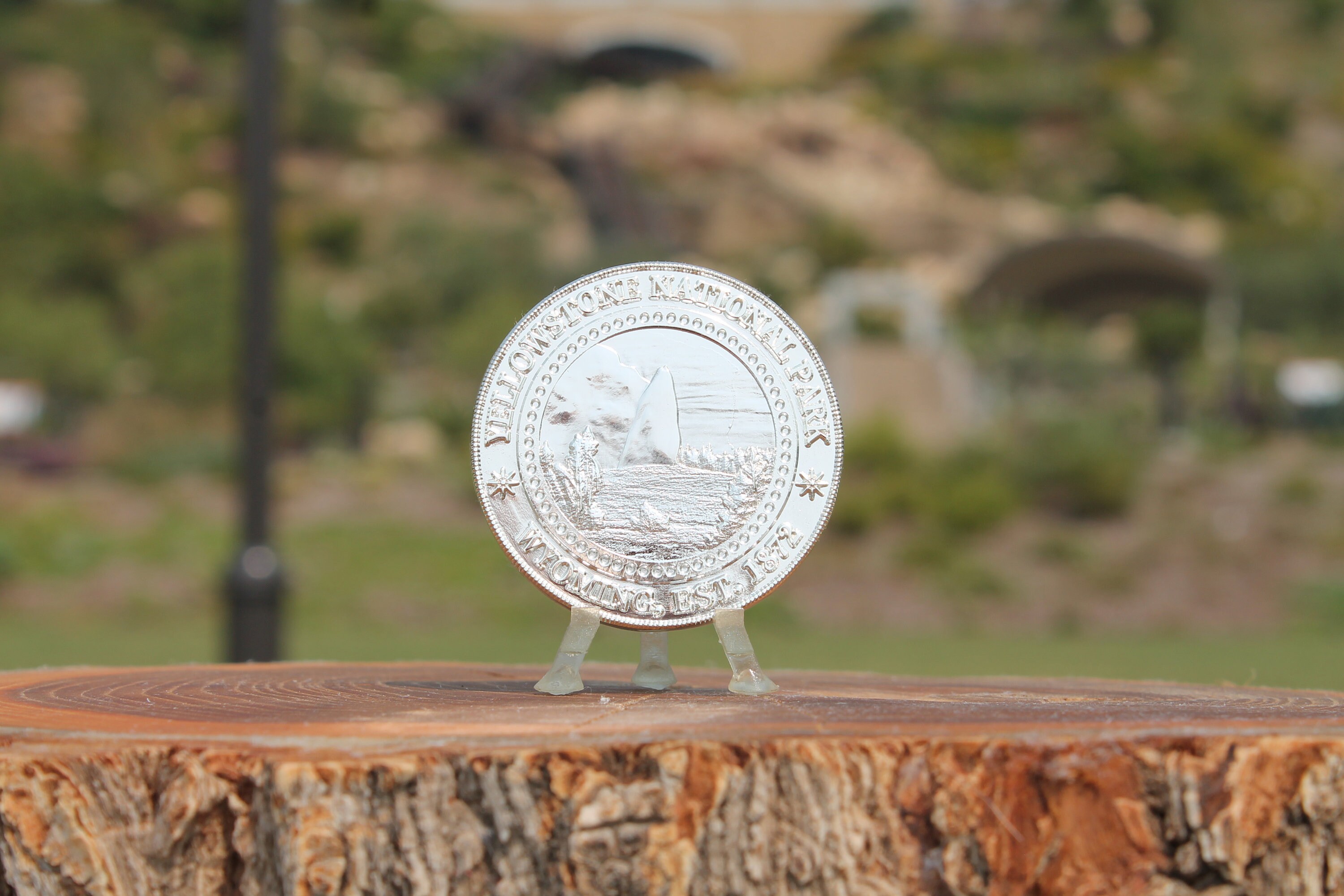 Yellowstone National Park Coin, Silver, Collector, Unique, Medallion - Etsy