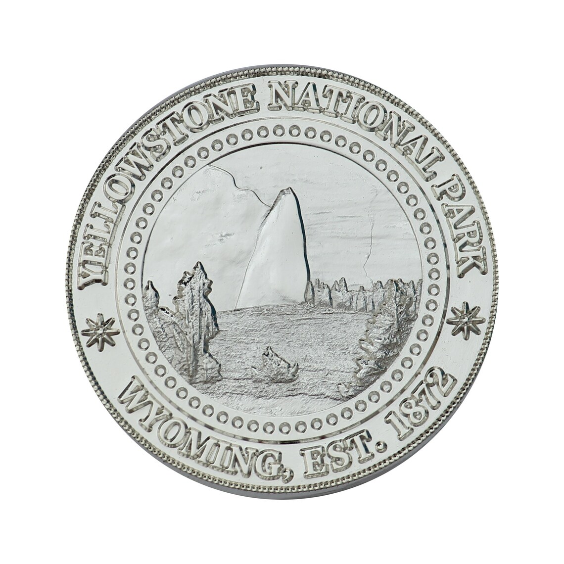 Yellowstone National Park Coin, Silver, Collector, Unique, Medallion - Etsy